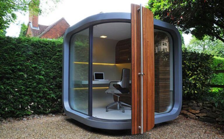 Work from Home in an Awesome Modern OfficePod | Designs & Ideas on Dornob