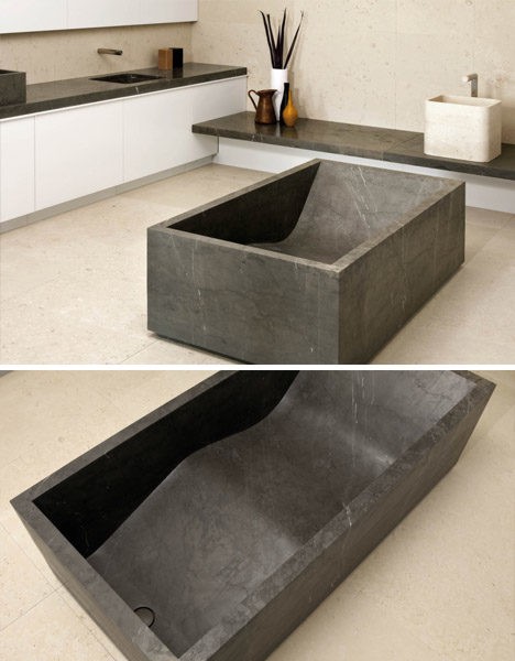 luxury stone bathtubs | Dornob