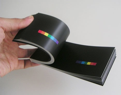 rainbow flip book design | Dornob