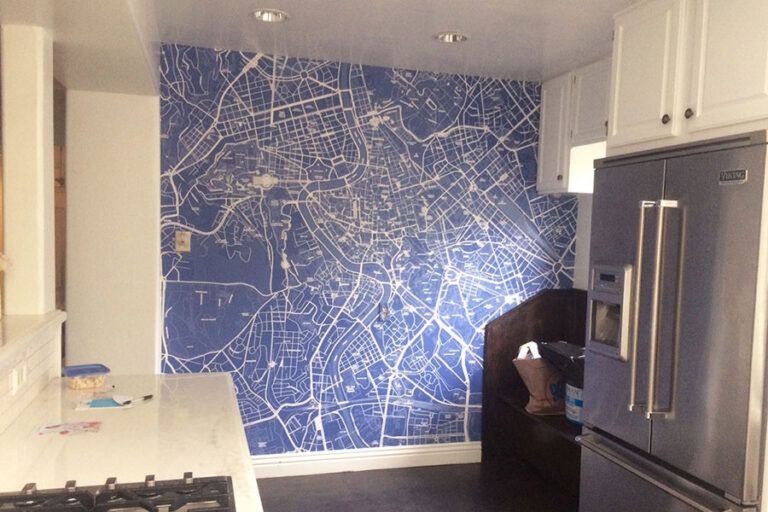 Celebrate Cities with Customizable Map Wallpaper | Designs & Ideas on ...