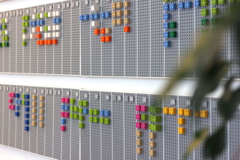 Calendar Made of LEGO Bricks | Designs & Ideas on Dornob