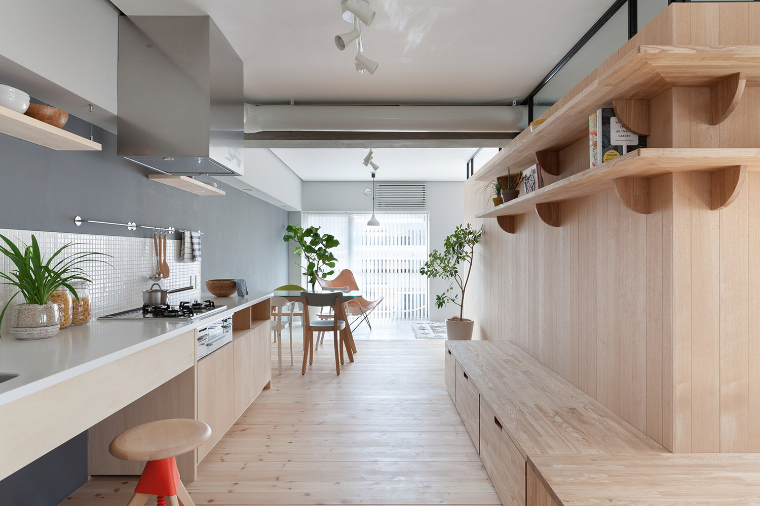 Modular Plywood Partition Makes the Most of a Small Space | Designs ...
